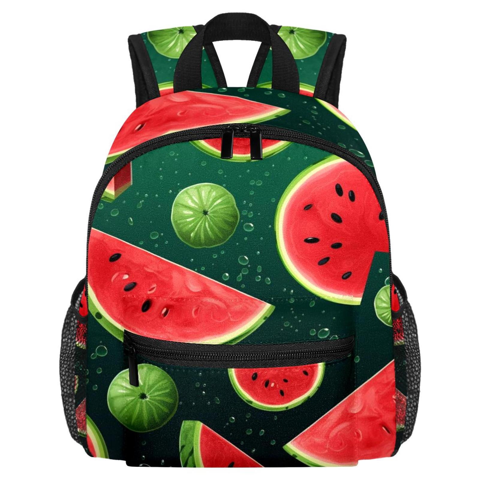 Watermelon Adjustable Shoulder Strap Backpack - Large Capacity, Printed ...