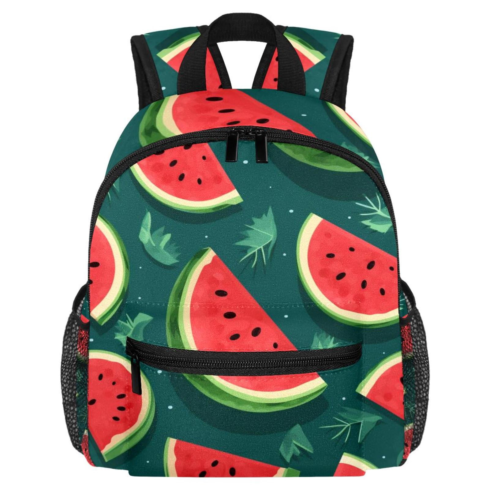 Watermelon Adjustable Shoulder Strap Backpack - Large Capacity, Printed ...
