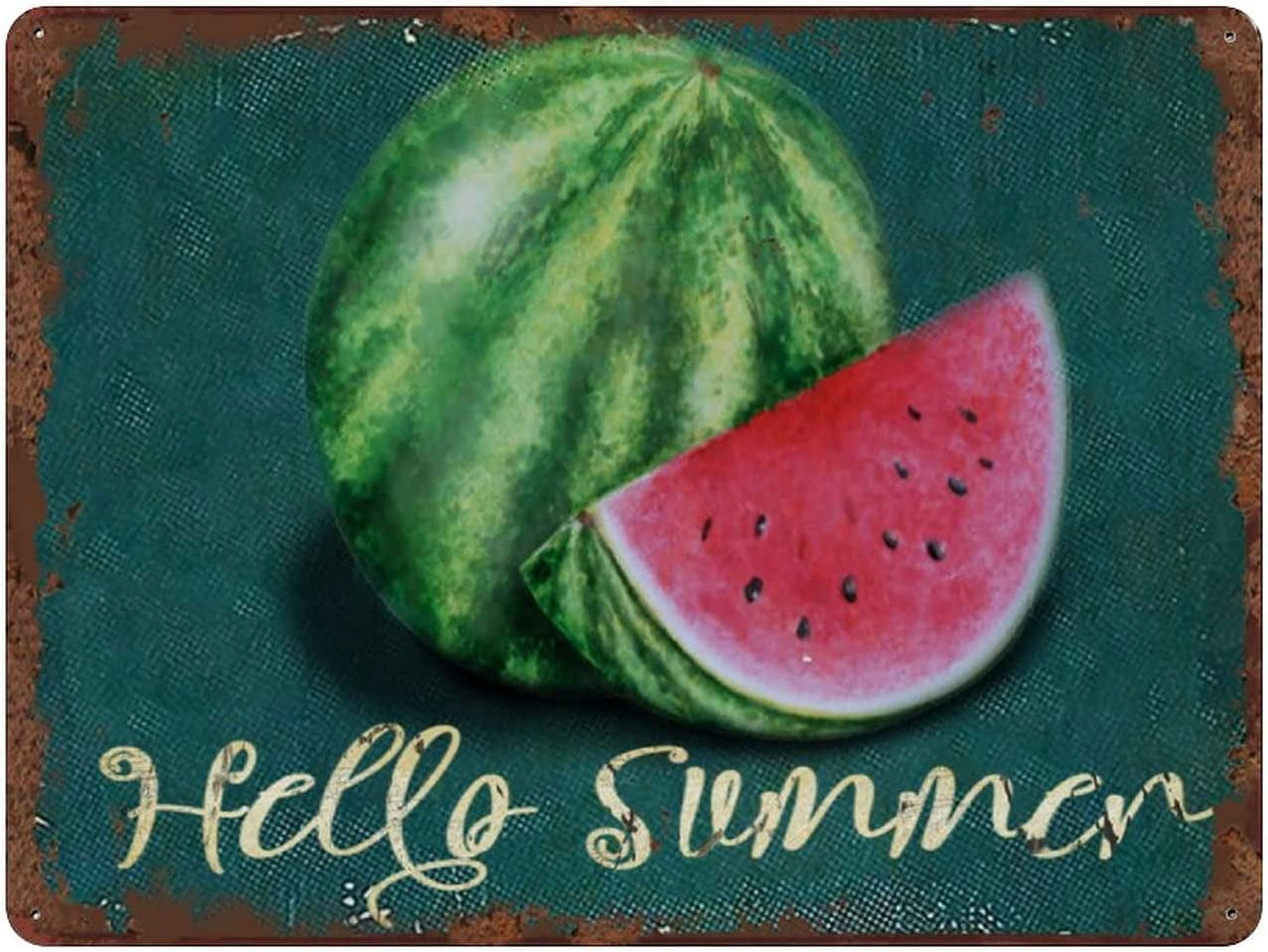 Watermelon Art Plaque Poster Watermelon Gifts Watermelon Decor Summer ...
