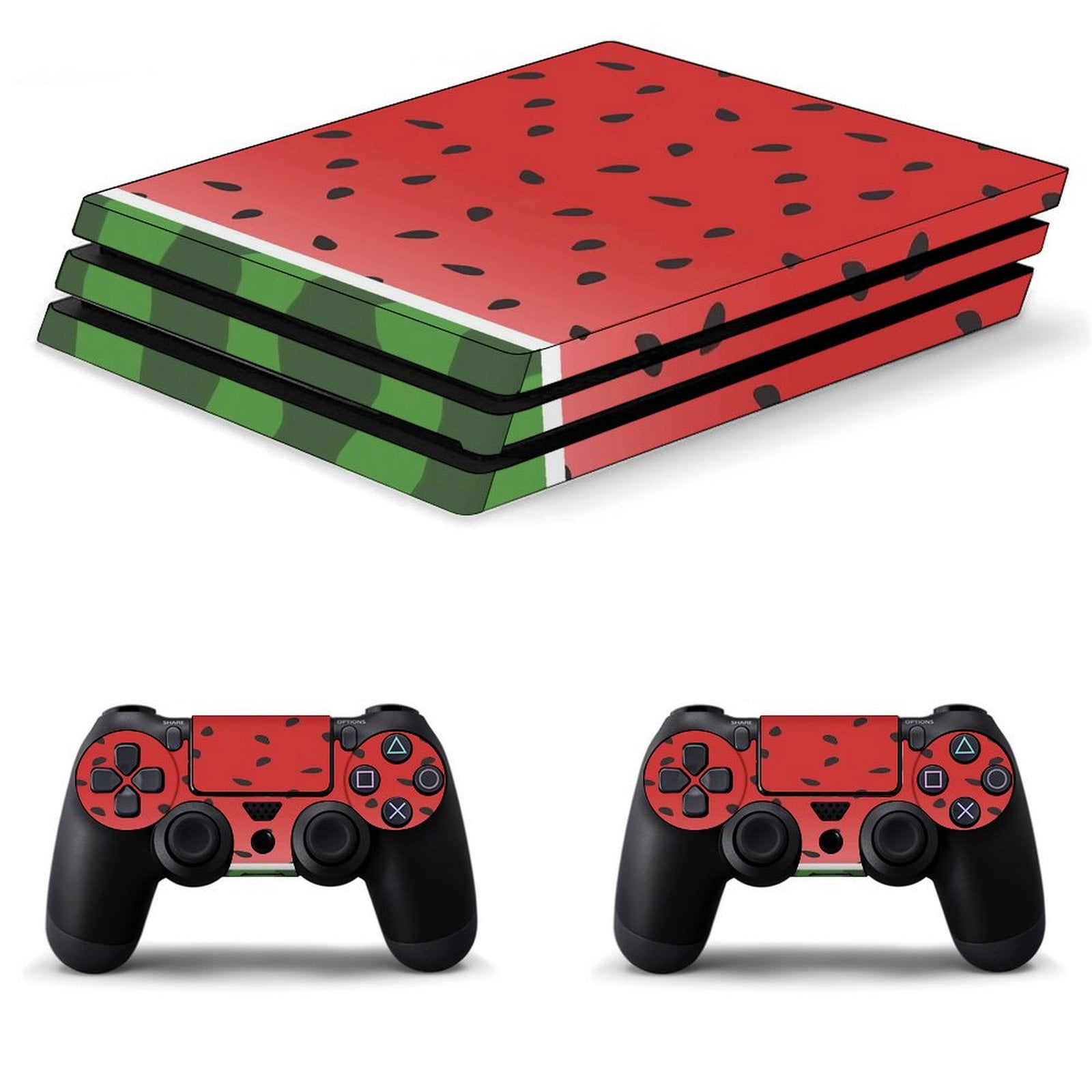 Watermelon Background with Seed PS4/PS4 Pro/PS4 Slim Skin Sticker For ...