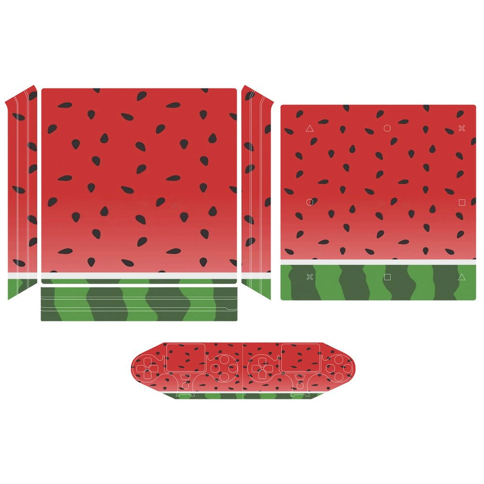 Watermelon Background with Seed PS4/PS4 Pro/PS4 Slim Skin Sticker For ...