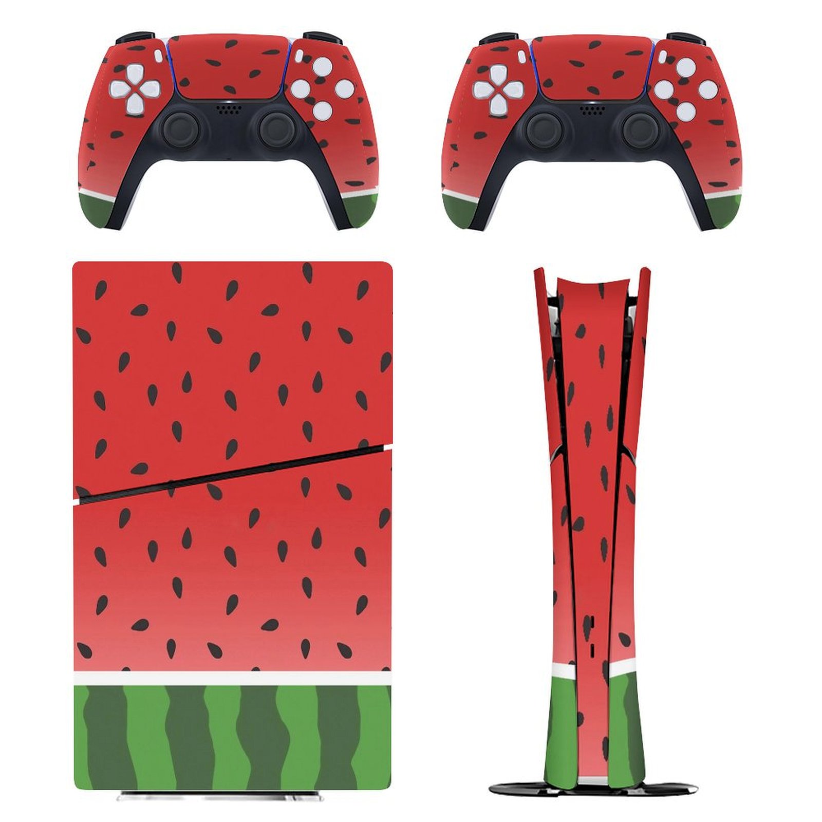 Watermelon Background with Seed PS5/PS5 Pro/PS5 Slim Digital Disc Skin ...