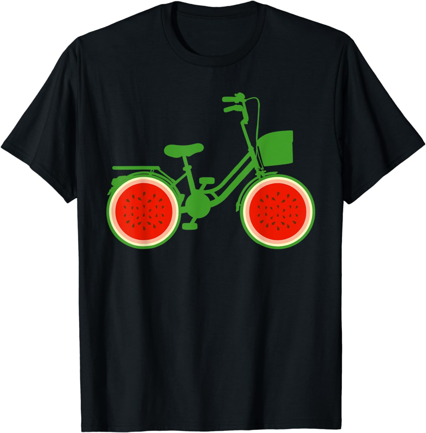 Watermelon Bicycle Bike Melon Fruit Lover Summer Season T-Shirt - Walmart.com
