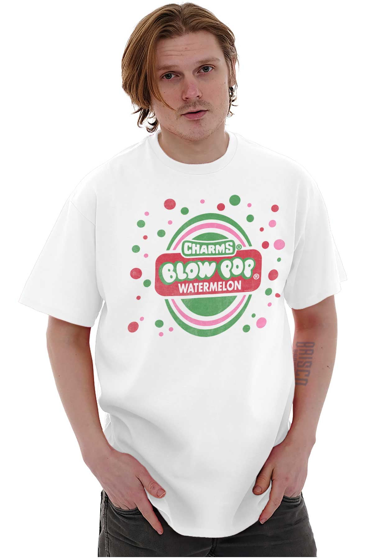 Watermelon Blow Pop Retro Candy Cute Men's Graphic T Shirt Tees Brisco ...