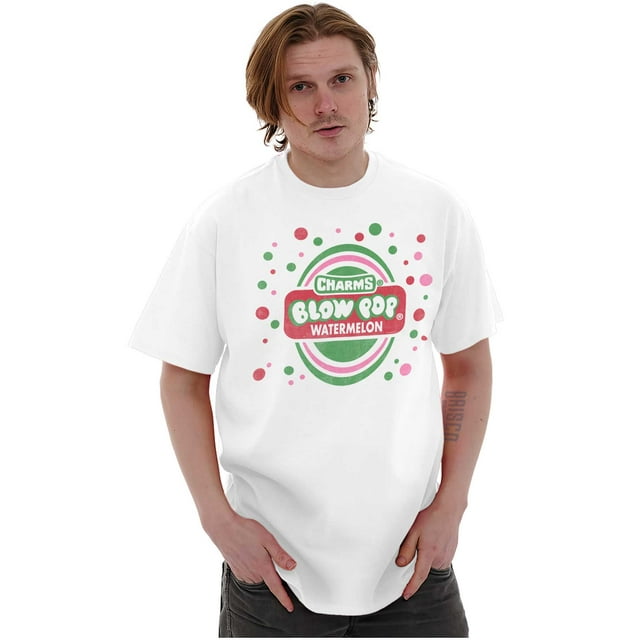 Watermelon Blow Pop Retro Candy Cute Men's Graphic T Shirt Tees Brisco ...