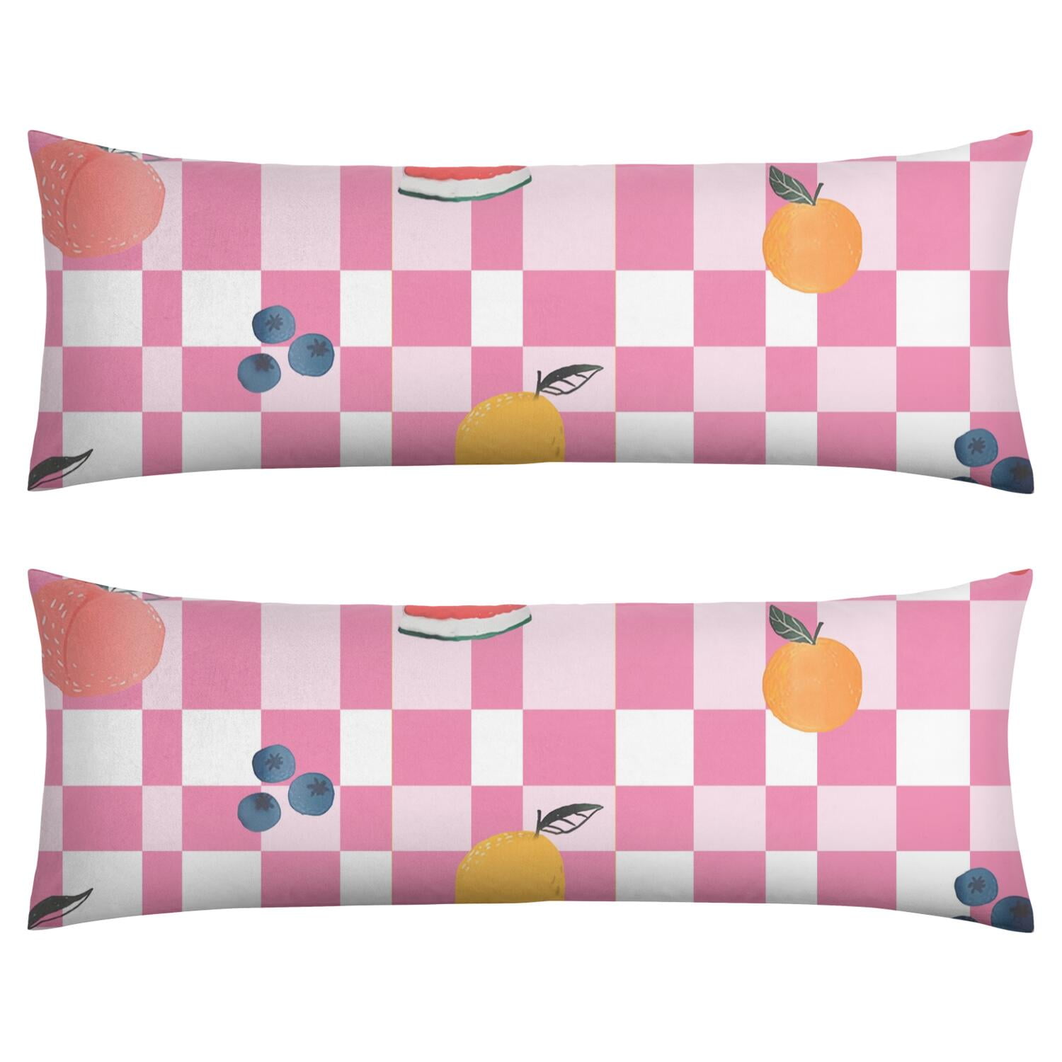 Watermelon Body Pillow Cover - Soft & Breathable, Hidden Zipper, 20"x54 ...