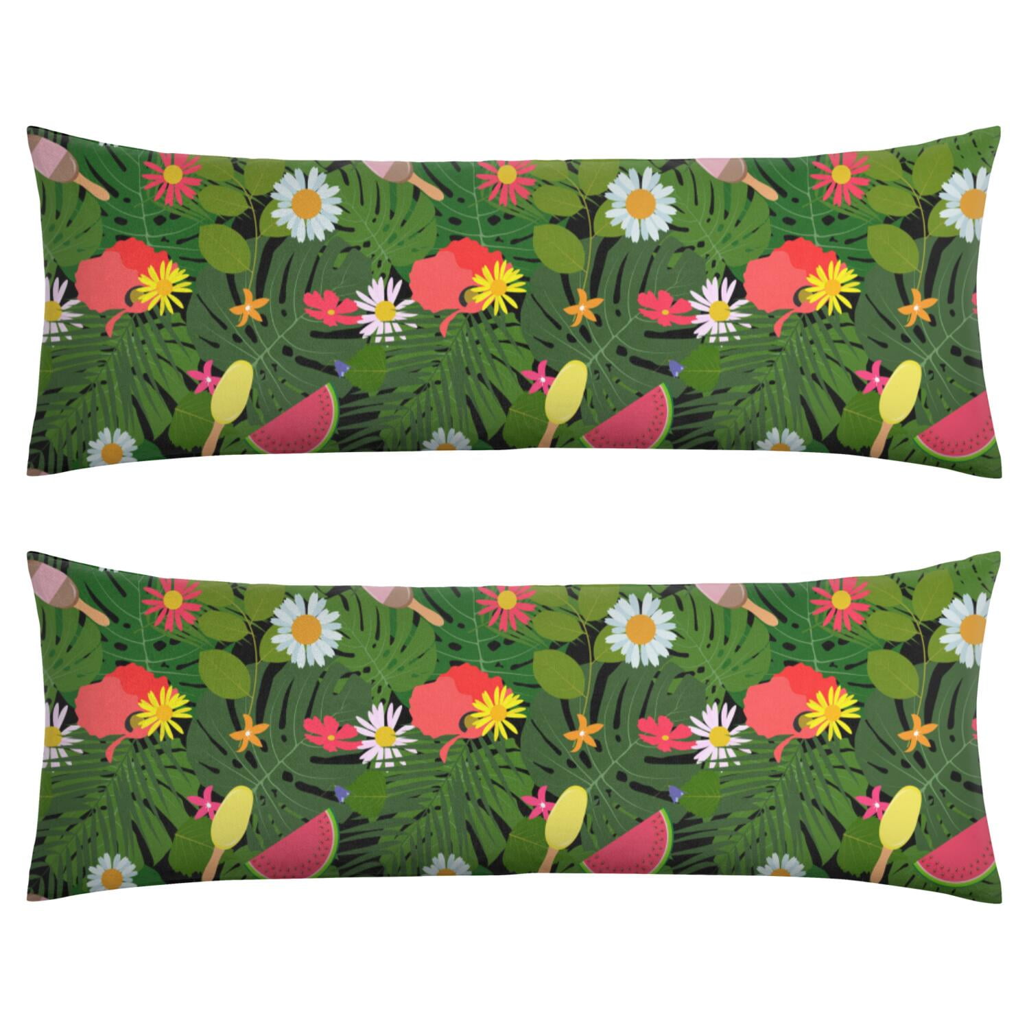 Watermelon Body Pillow Cover - Soft & Breathable, Hidden Zipper, 20"x54 ...