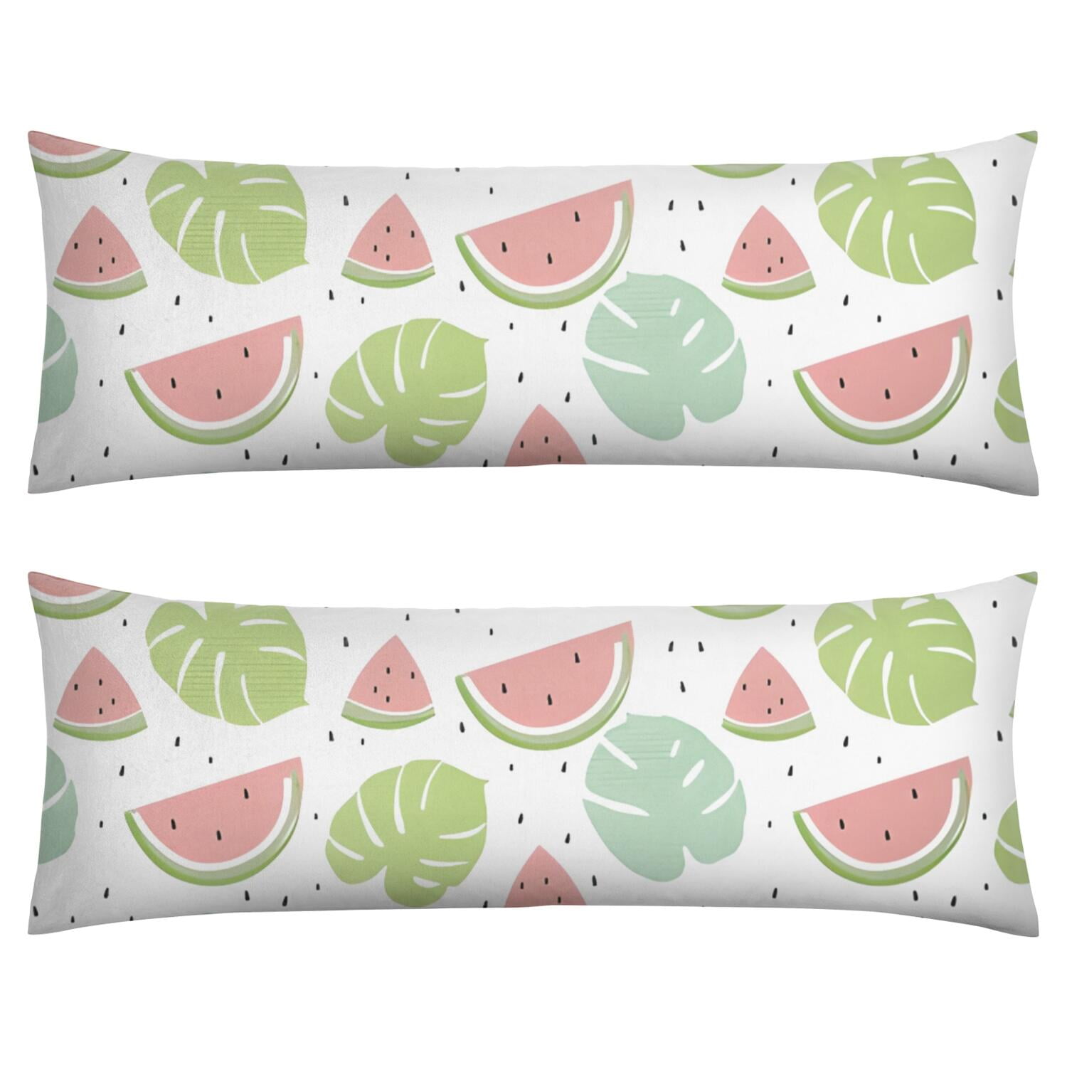 Watermelon Body Pillow Cover - Soft & Breathable, Hidden Zipper, 20"x54 ...