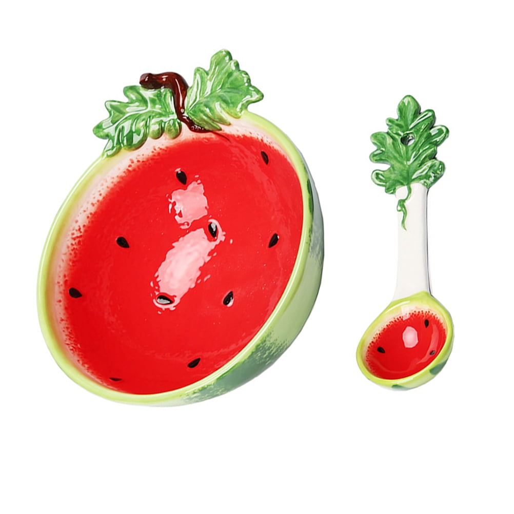 Watermelon Bowl Fruit Shaped Cereal Ceramic Design Miss - Walmart.com
