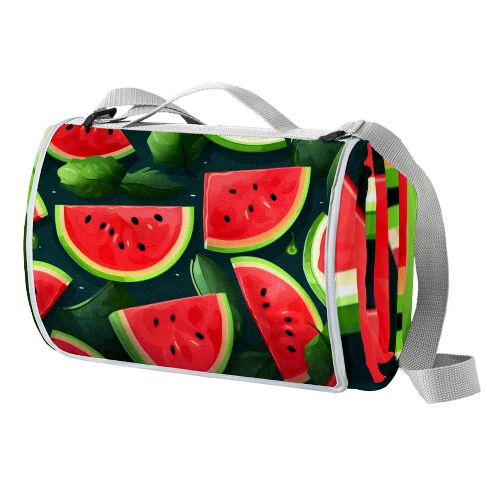 Watermelon Canvas Picnic Mat for Outdoor Activities - Waterproof and ...