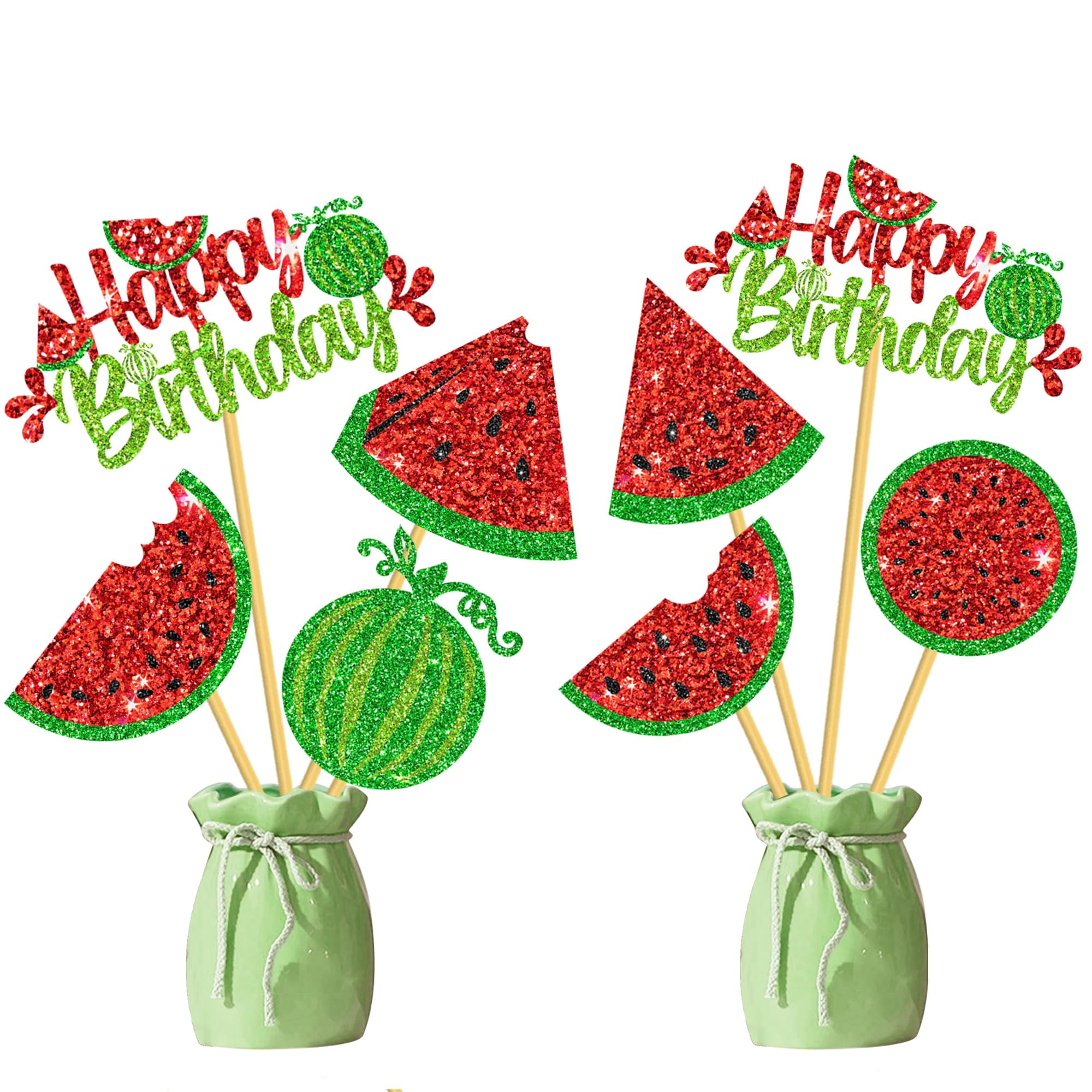 Watermelon Centerpiece SticksTRDN Watermelon Happy Birthday Decorations ...