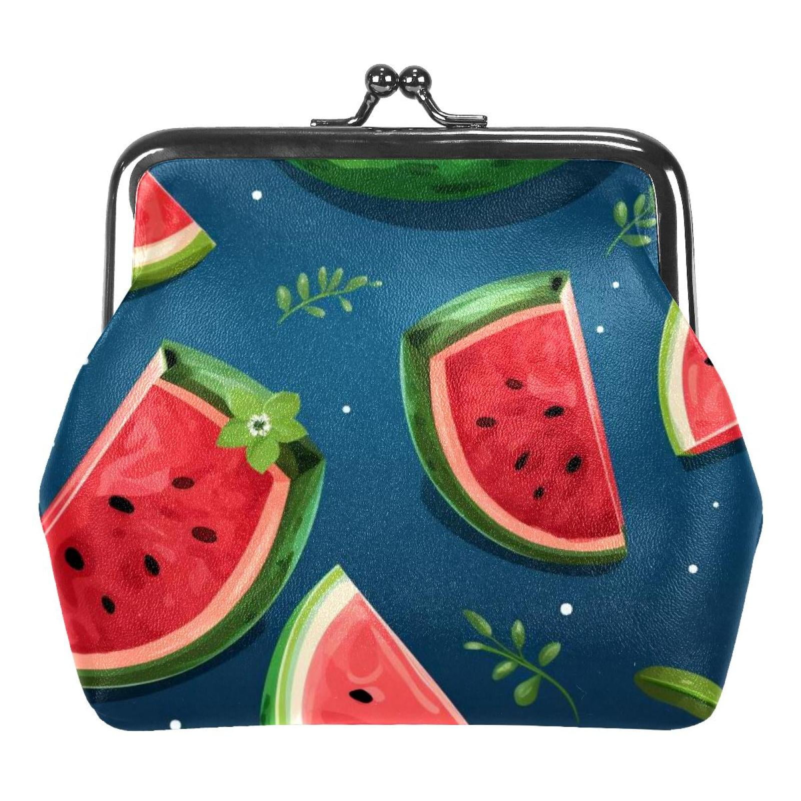 Watermelon Coin Purse, Kiss Lock Coin Purse, Large Capacity Coin Pouch ...