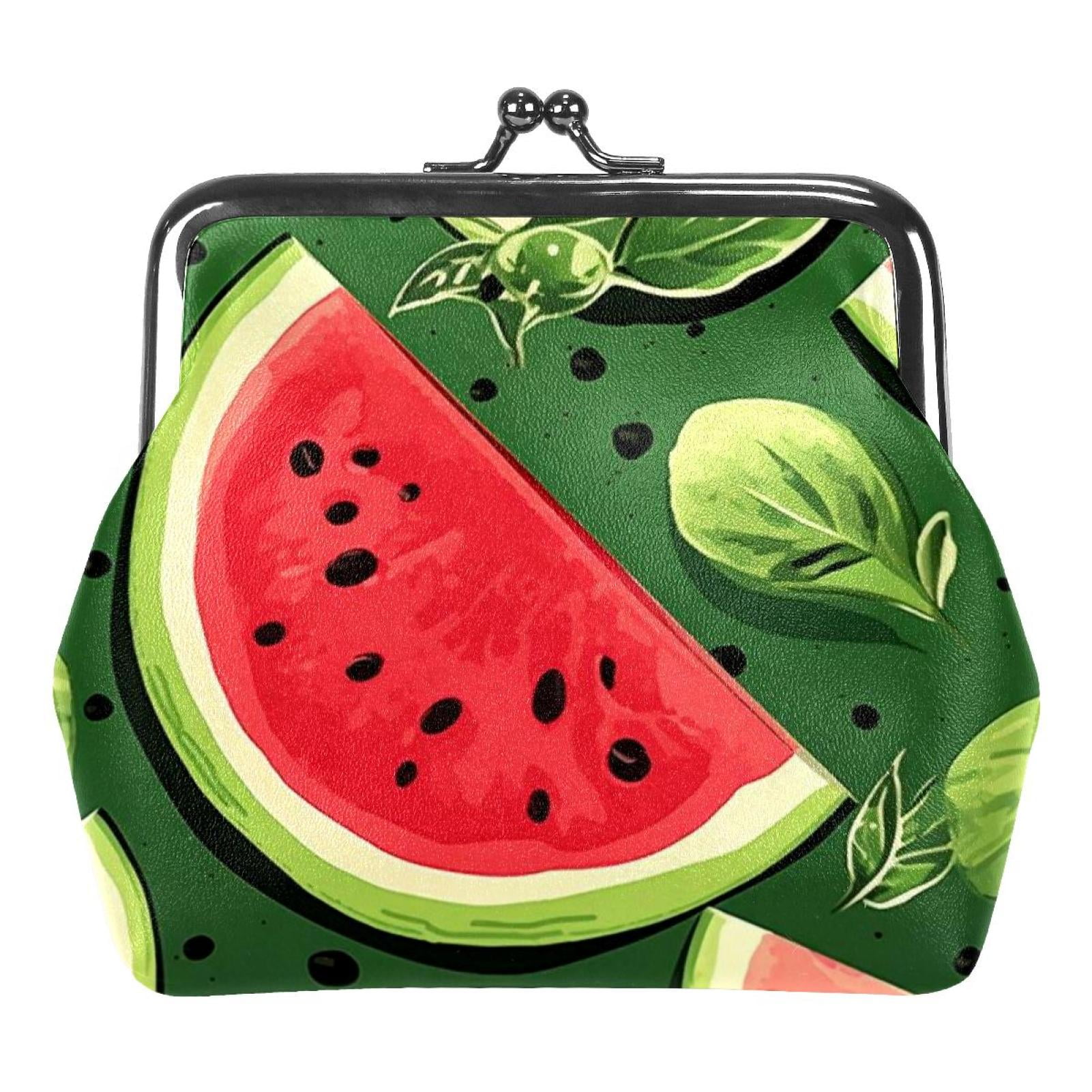 Watermelon Coin Purse Vintage Pouch Kiss-lock Change Purse Wallets ...