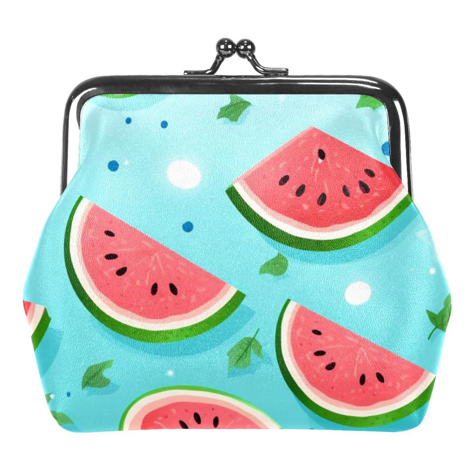 Watermelon Coin Purse Vintage Pouch Kiss-lock Change Purse Wallets ...