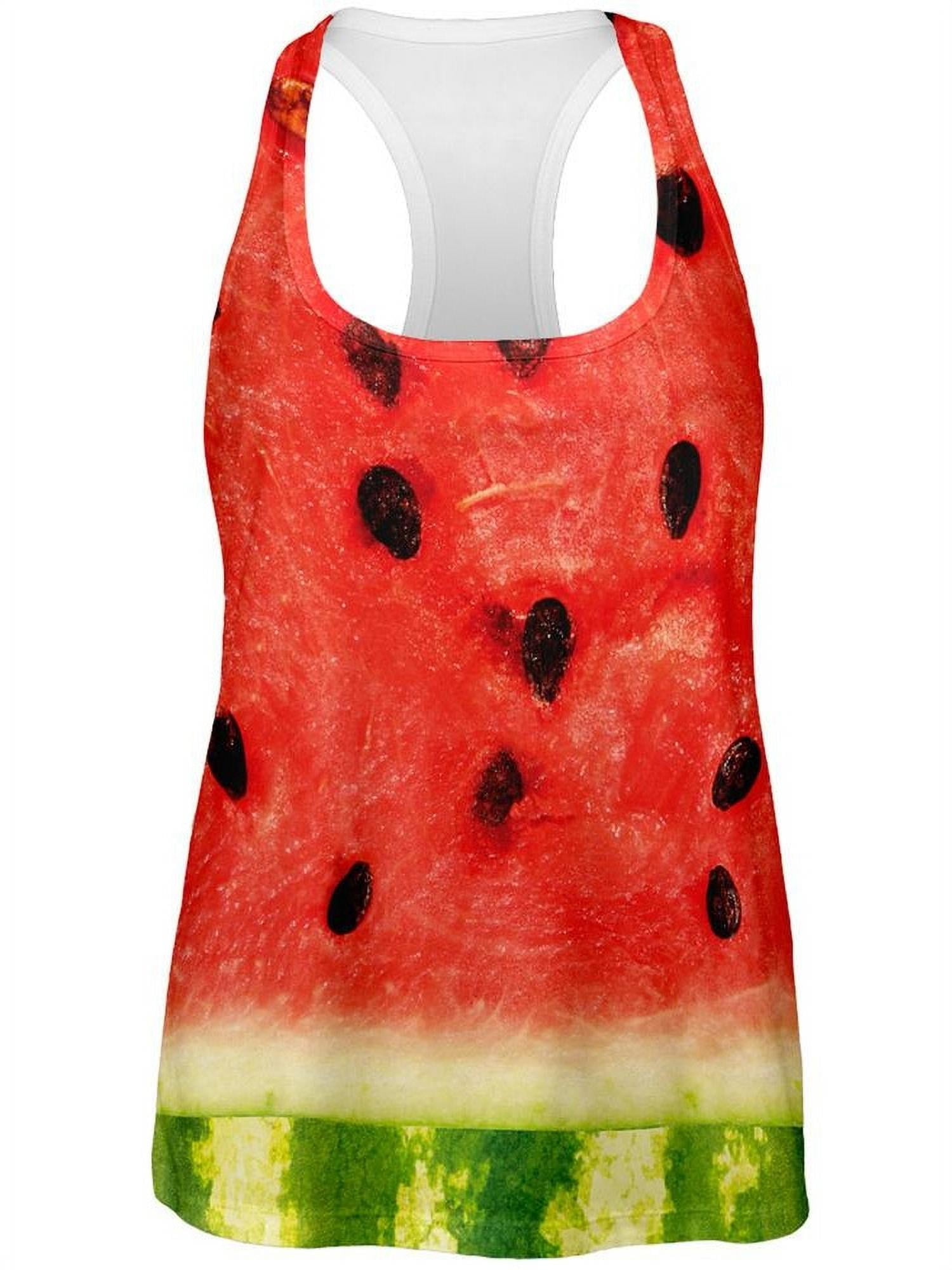 Watermelon Costume All Over Womens Work Out Tank Top - 2X-Large ...