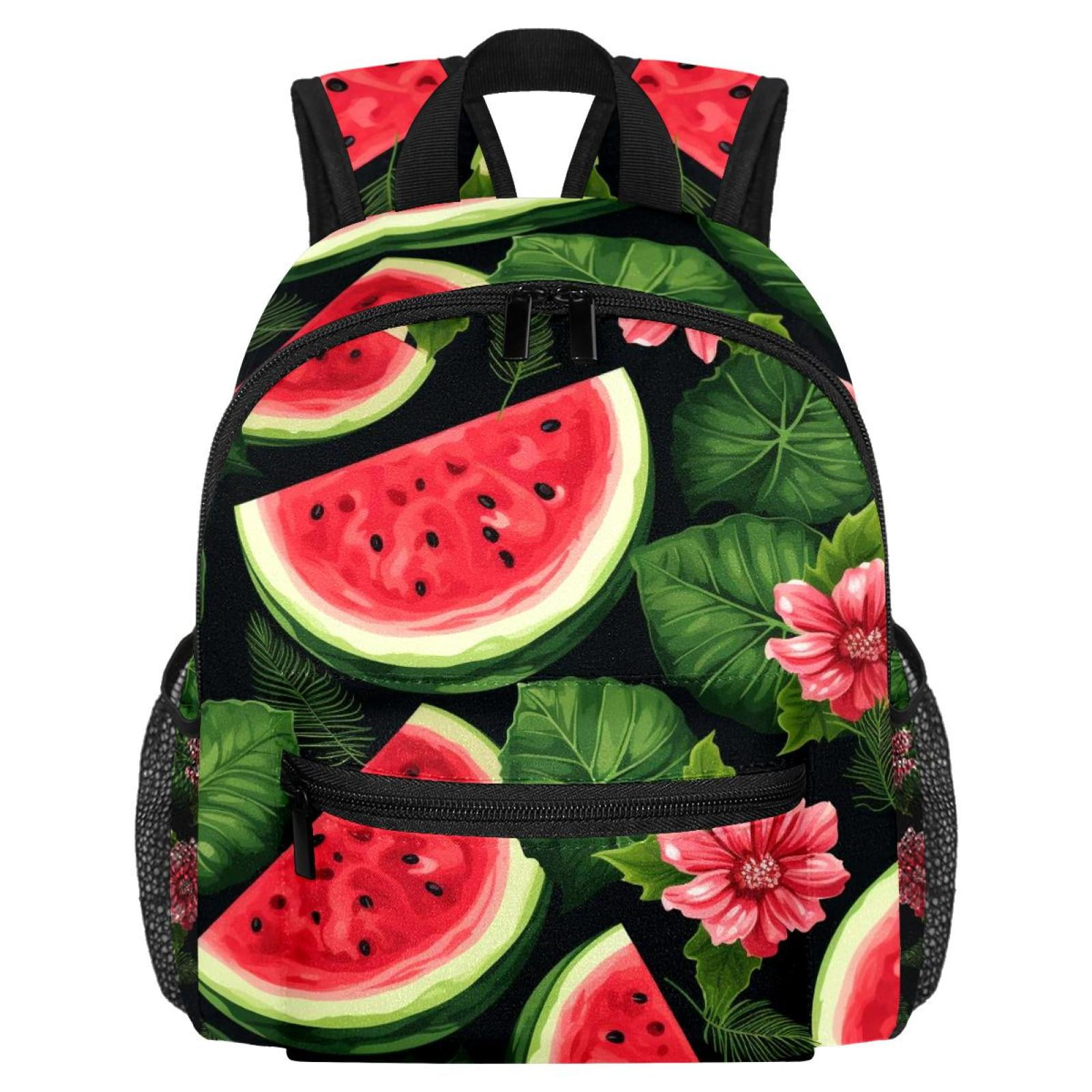 Watermelon Cute Book Bag with Adjustable Shoulder Strap, Large Capacity ...