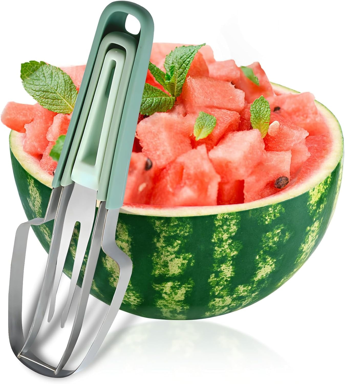 Watermelon Cutter, 3 In 1 Upgraded Stainless Steel Summer Watermelon ...