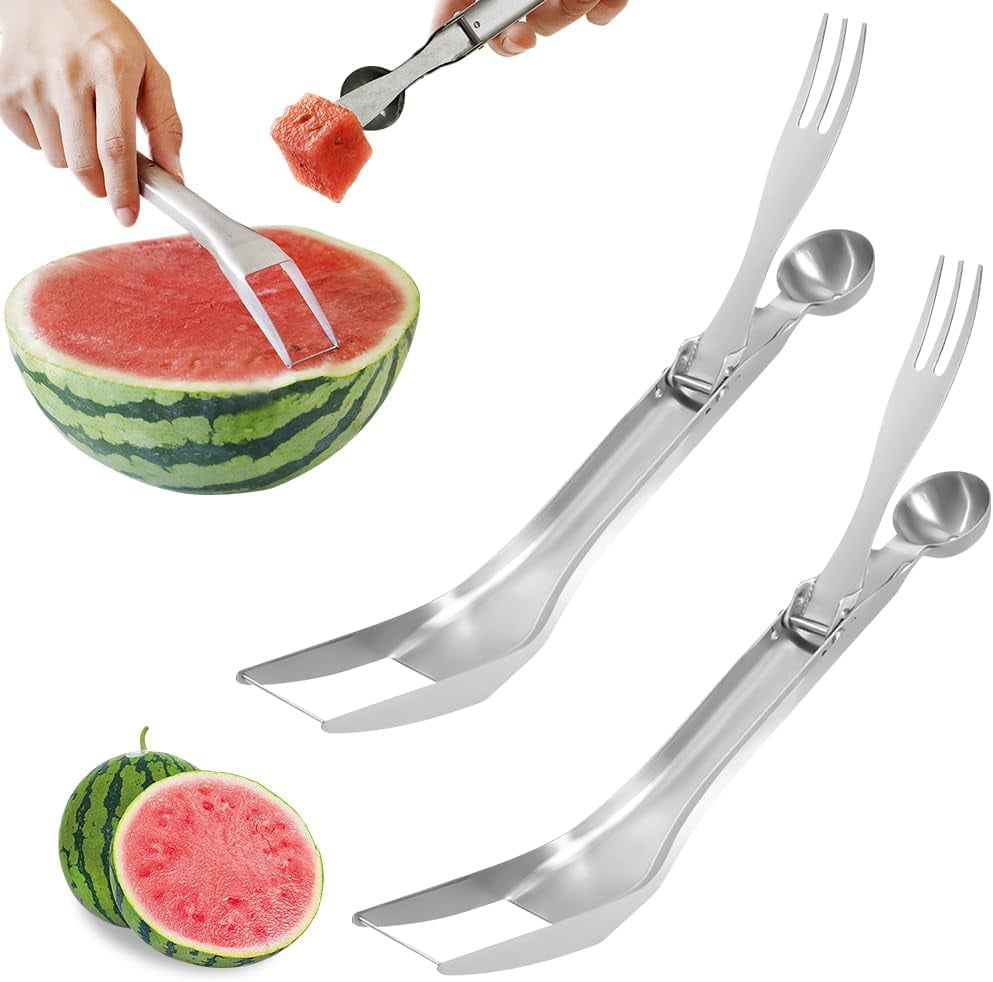 Watermelon Cutter, 3 in1 Dual Head Watermelon Knife, Stainless Steel ...