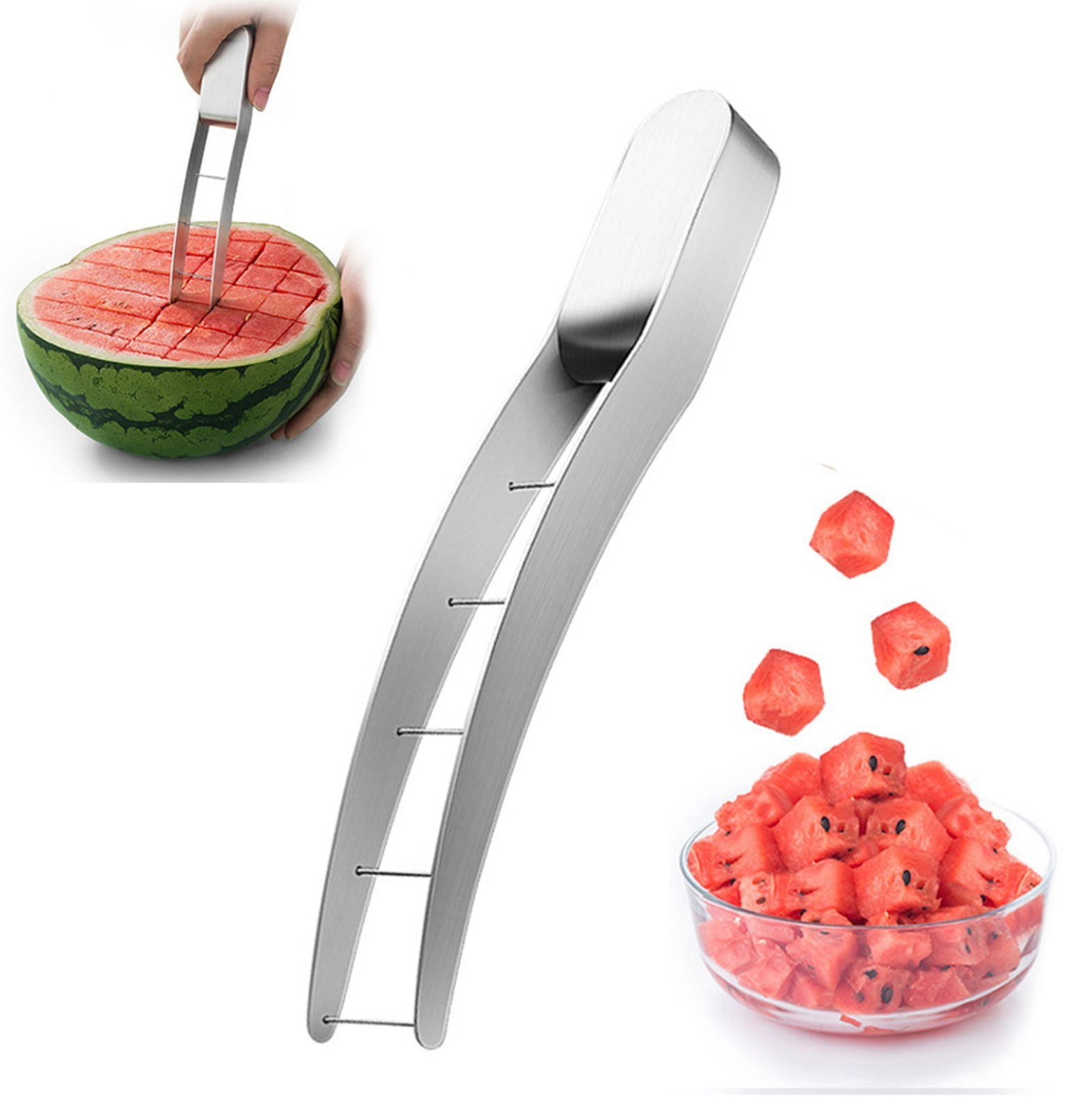 Watermelon Cutter 5 Holes Stainless Steel Watermelon Cube Slicer ...