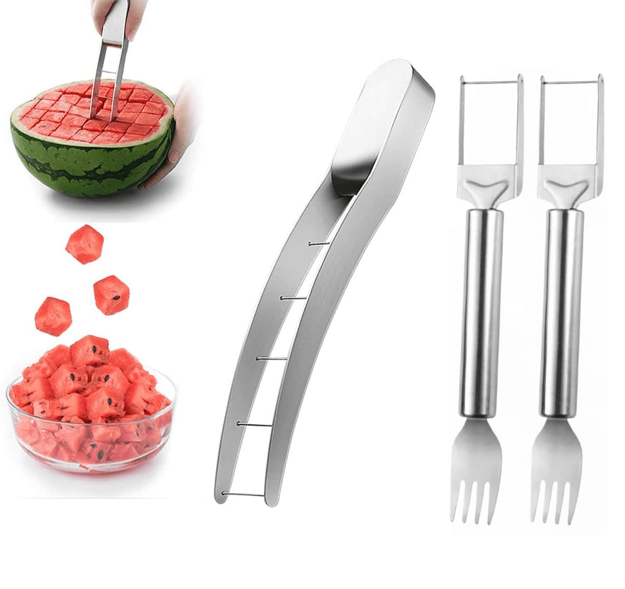 Watermelon Cutter Slicer, 2-in-1 Watermelon Slicer Cutter Summer ...