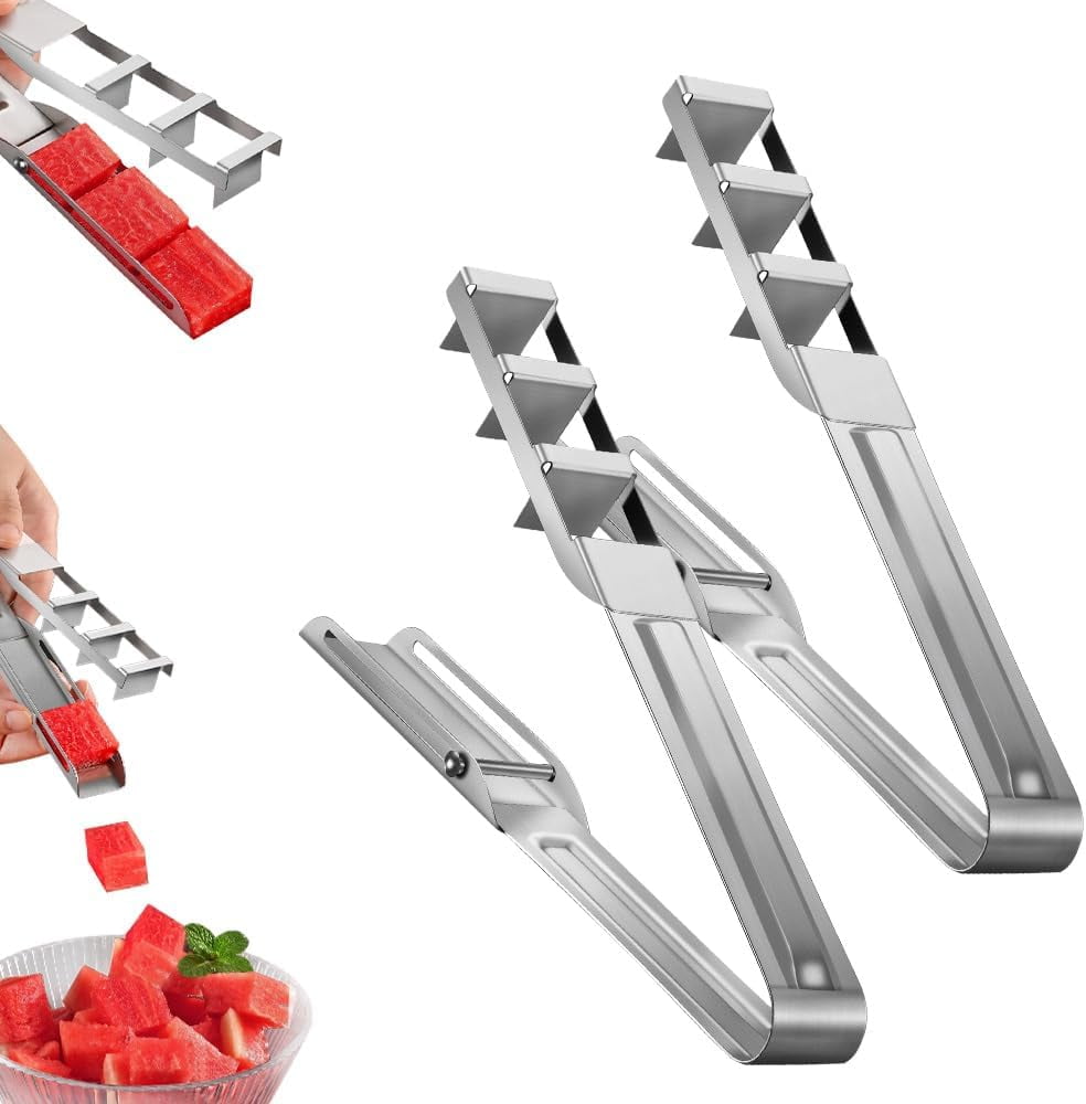 Watermelon Cutter Slicer, 2025 New Watermelon Cube Cutter Melon Baller ...