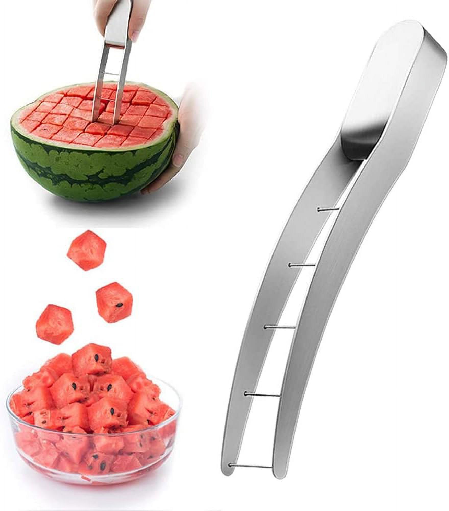 Watermelon Cutter Slicer,Stainless Steel Watermelon Cube Cutter Quickly ...
