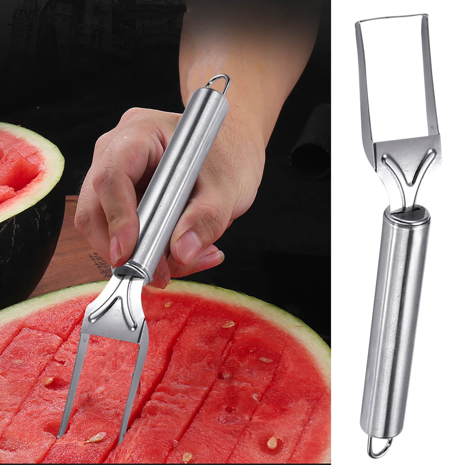Watermelon Cutter Slicer,Stainless Steel Watermelon Cube Cutter Quickly ...