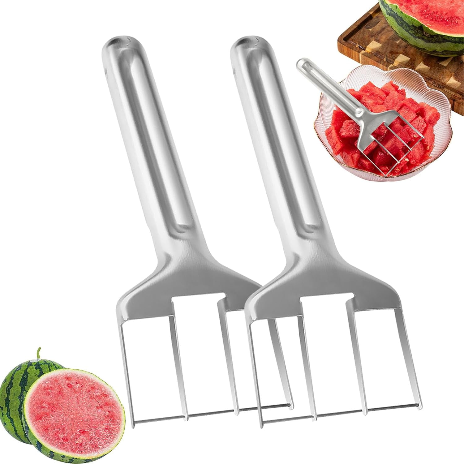 Watermelon Cutter Slicer Tool, 2025 New Stainless Steel Fruit Cutter ...