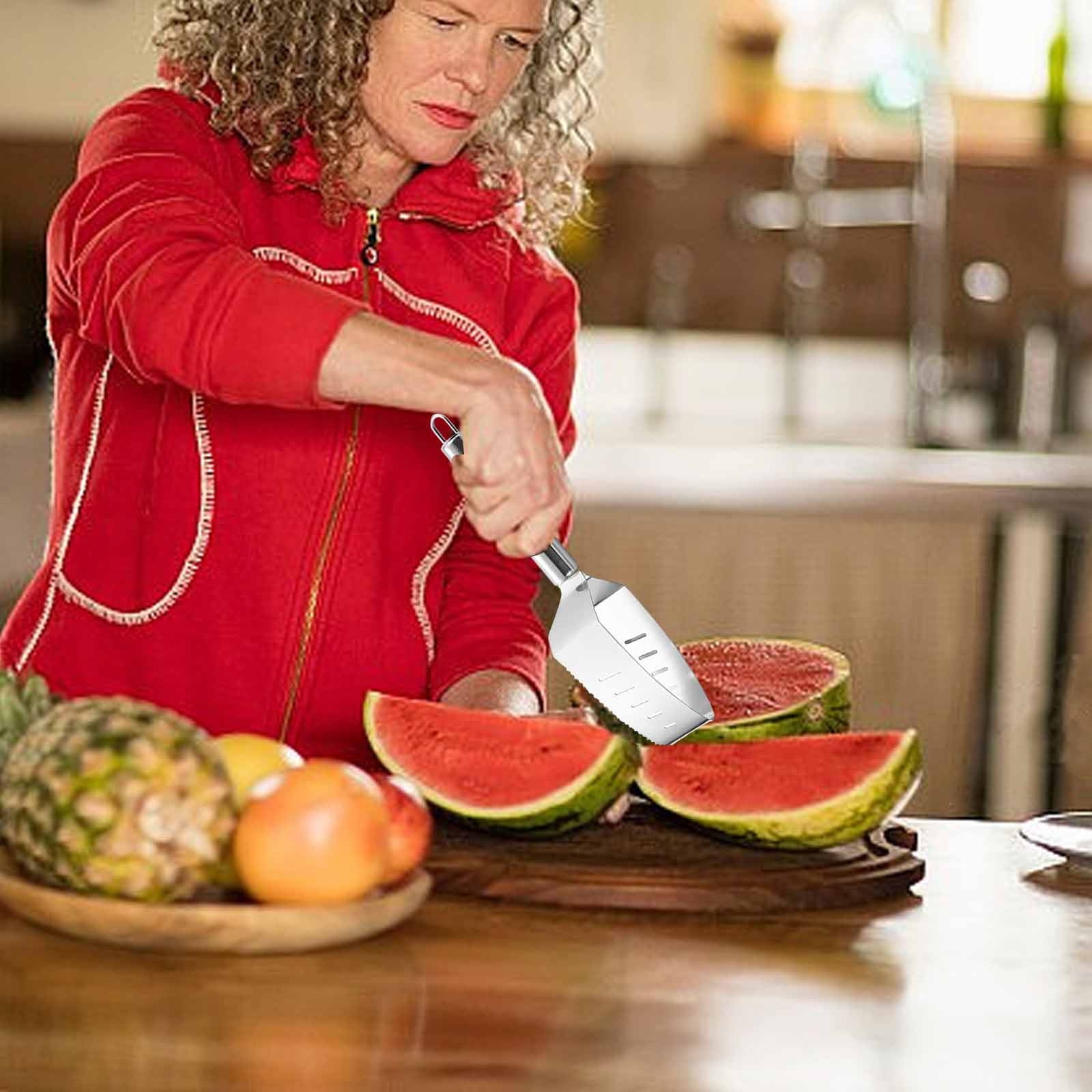 Watermelon Cutter Stainless Steel Triangular Fruit Slicer with Steel ...