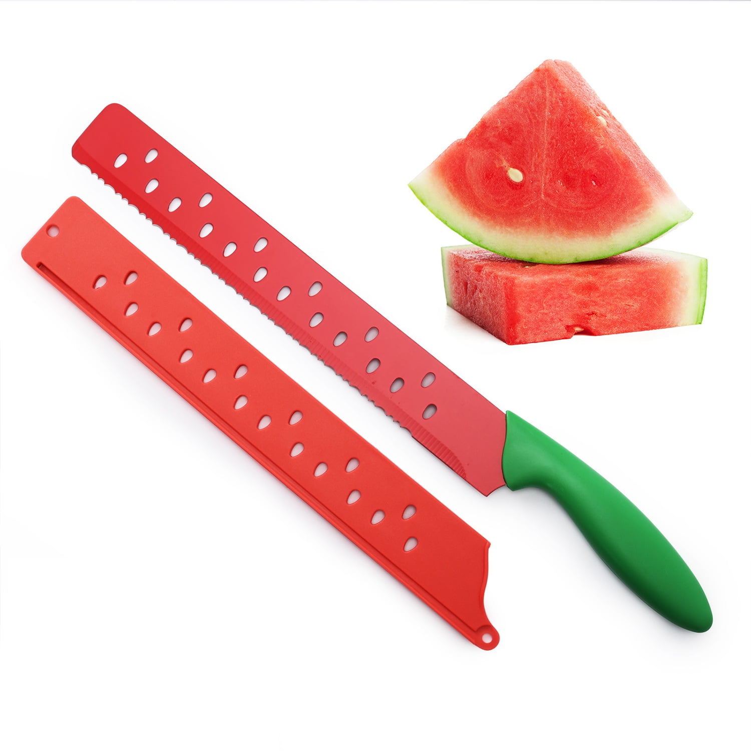 Watermelon Cutter, Watermelon Knife/Cheese Knife with Fruit Watermelon ...