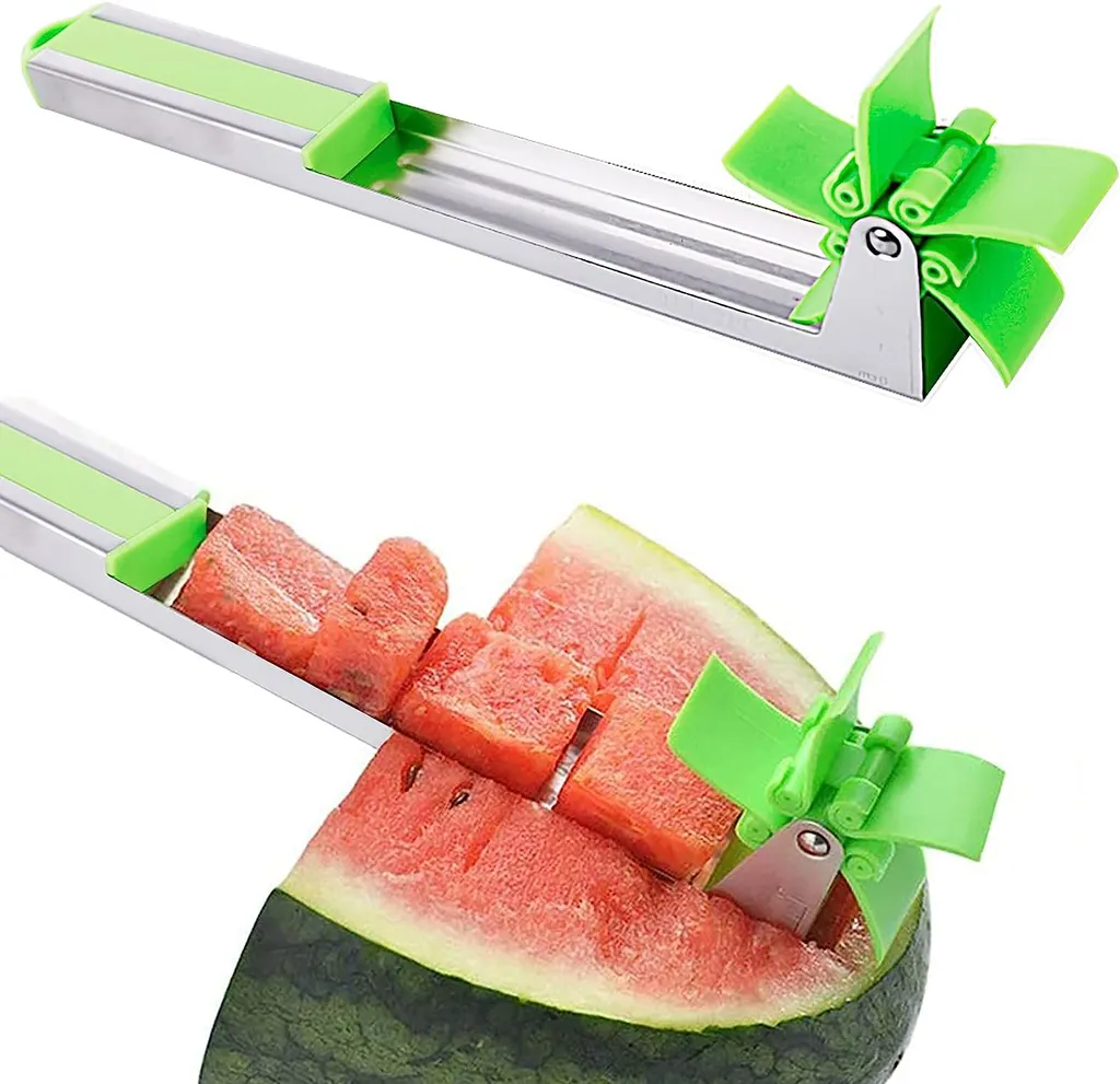 Watermelon Cutter, Windmill Melon Cutter with Quick Cutting Knife for ...