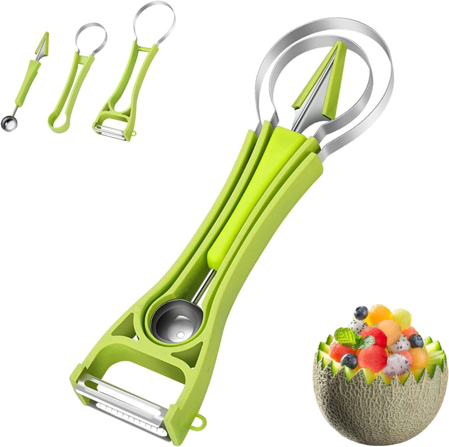 Watermelon Cutter and Melon Baller Scoop Set - Walmart.com