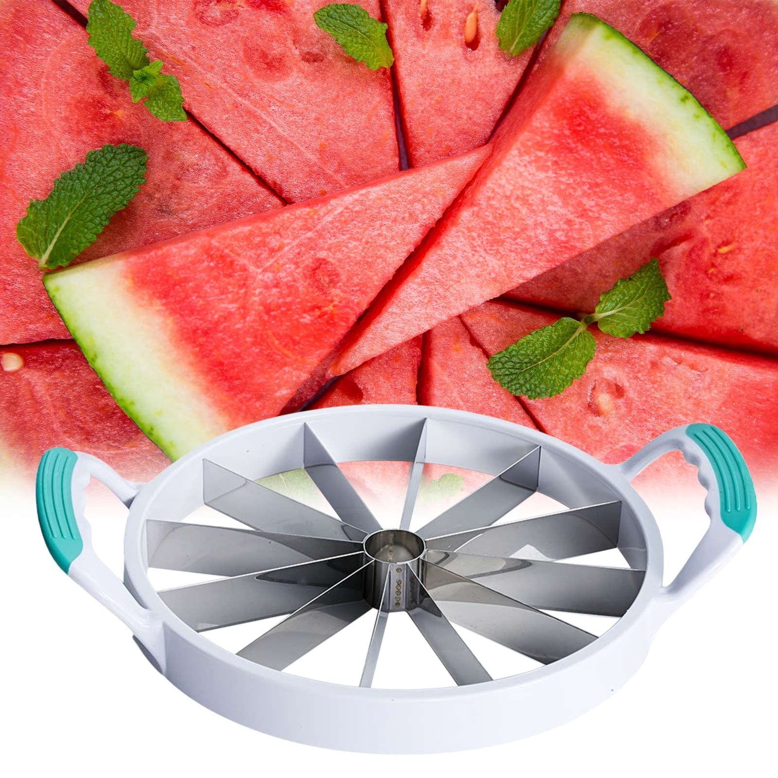 Watermelon Cutting Large Stainless Steel Fruit Cutter - Large ...