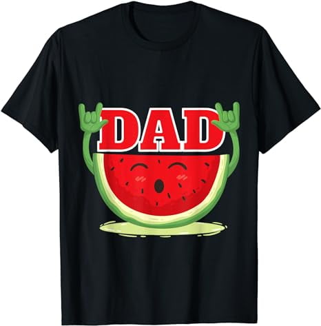Watermelon Dad - Melon Dad Juicy Fruit Lover Design T-Shirt - Walmart.com