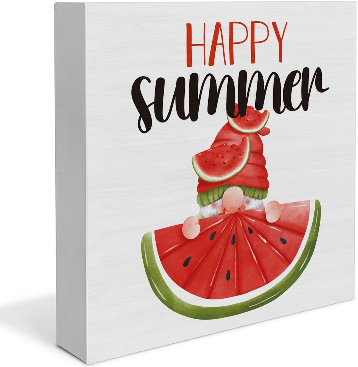 Watermelon Decor Farmhouse Summer Decorations Watermelon Gnome Wooden ...