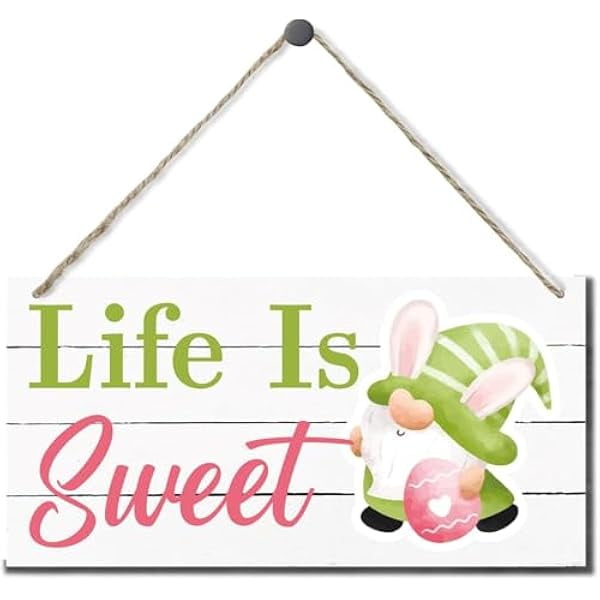 Watermelon Decor, Hanging Wood Sign Home Decorative Positive Spring ...