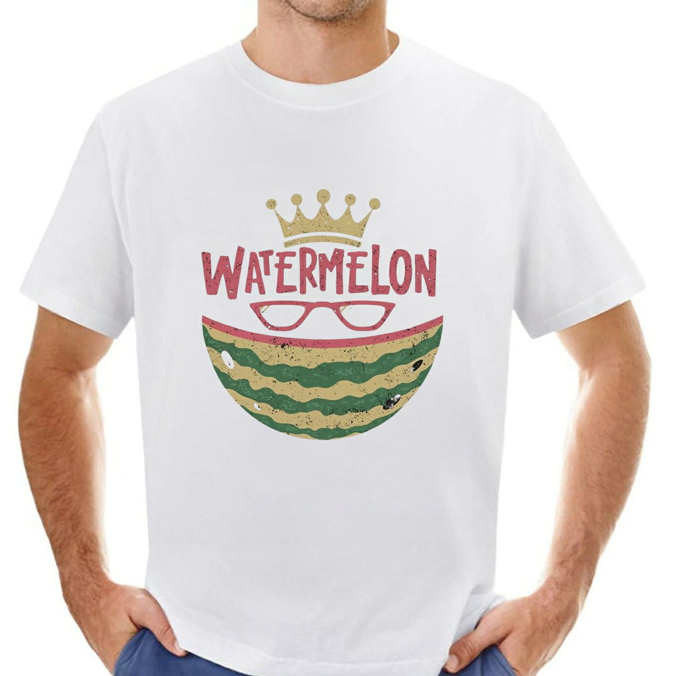 Watermelon Eating Champ Melon Contest Competition Vintage Mens T-Shirts ...