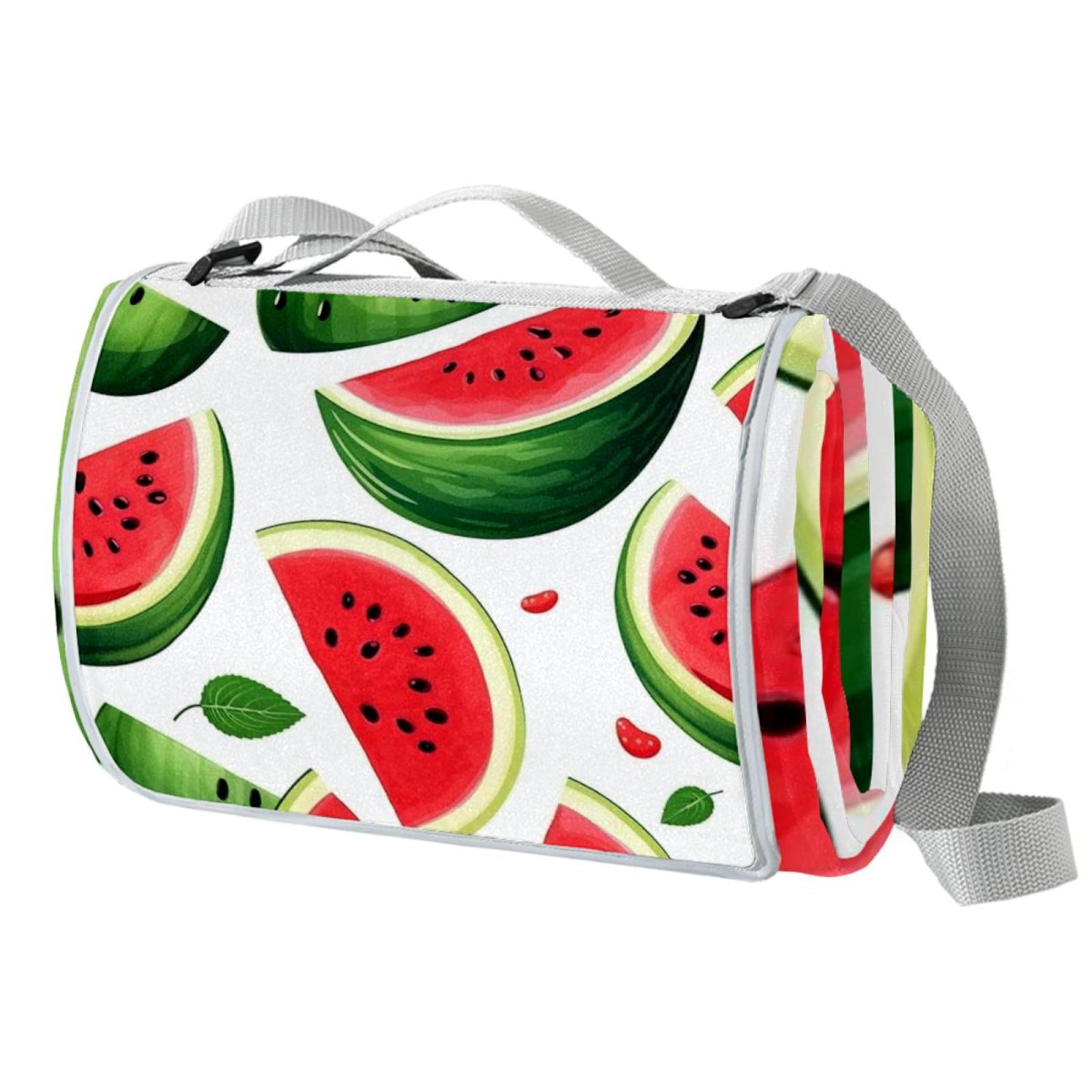Watermelon Extra-Large Canvas Picnic Mat for Outdoor Beach Camping ...