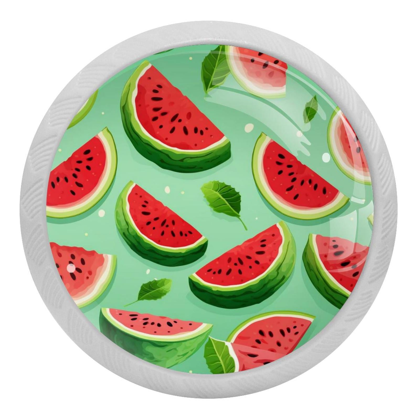 Watermelon Fluorescent Drawer Pulls with Screws: Round 4-Pack, Glow-in ...