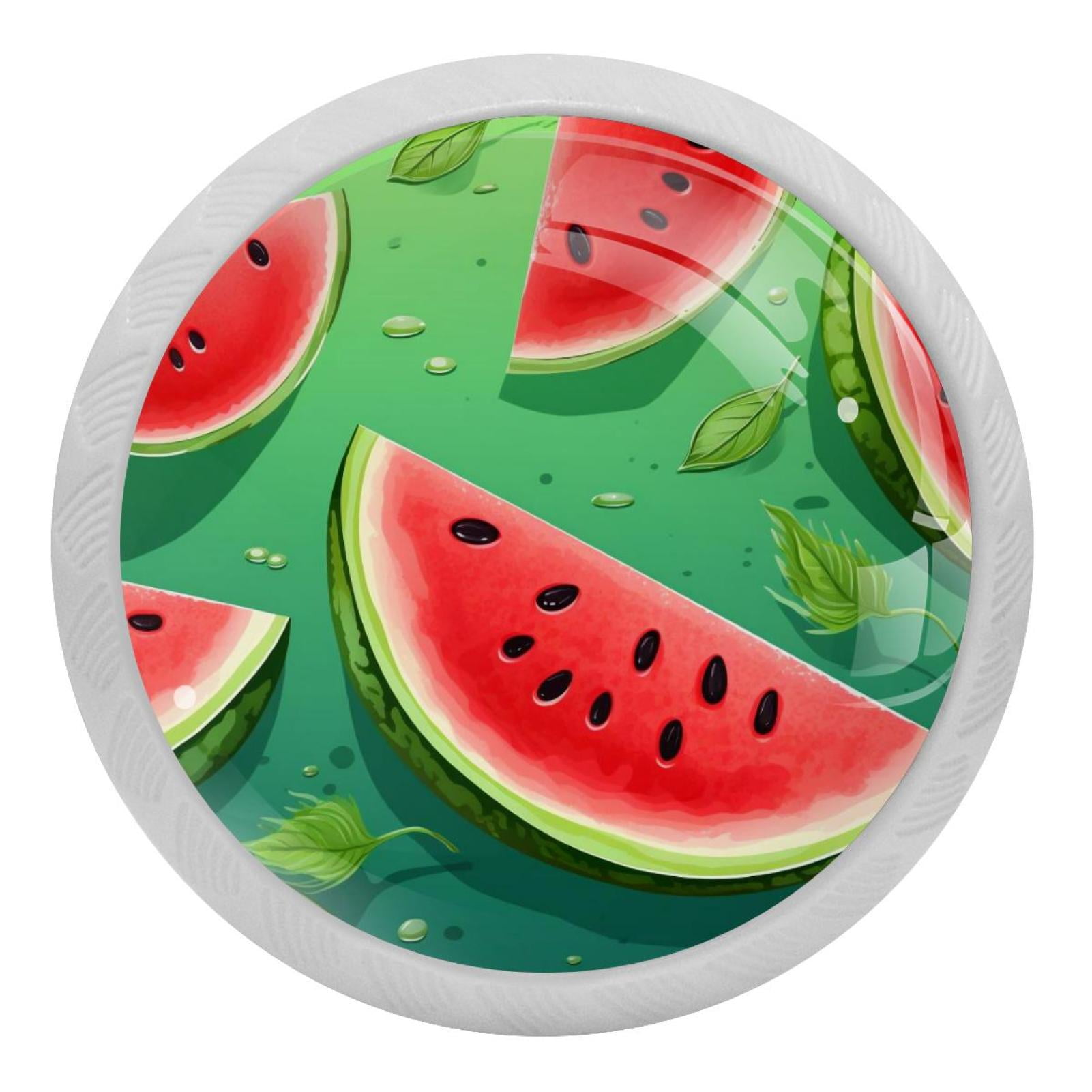 Watermelon Fluorescent Drawer Pulls with Screws - Round 4-Pack - Glow ...