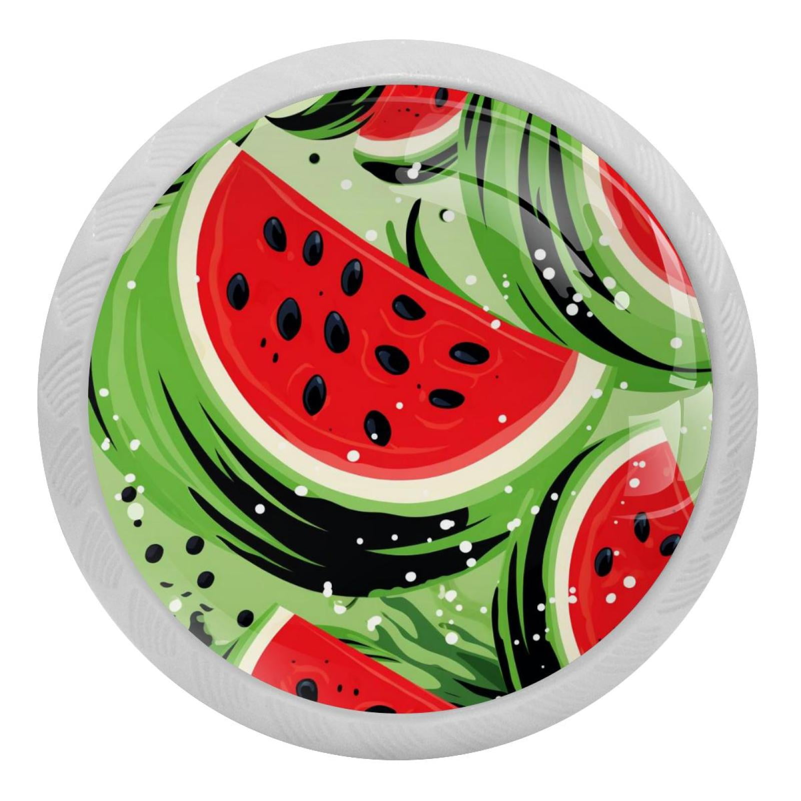 Watermelon Fluorescent Drawer Pulls with Screws - Round 4-Pack, Glow-in ...