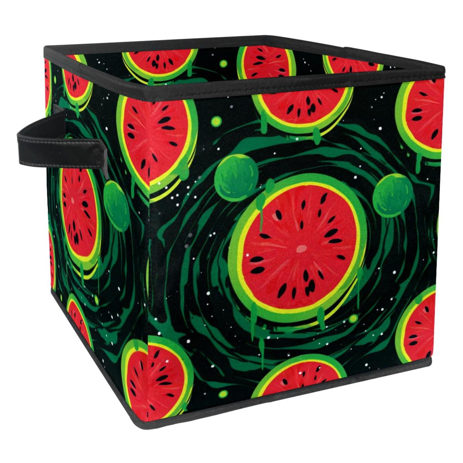 Watermelon Foldable Clothes Storage Containers with Handle, 10.8"x10.5 ...