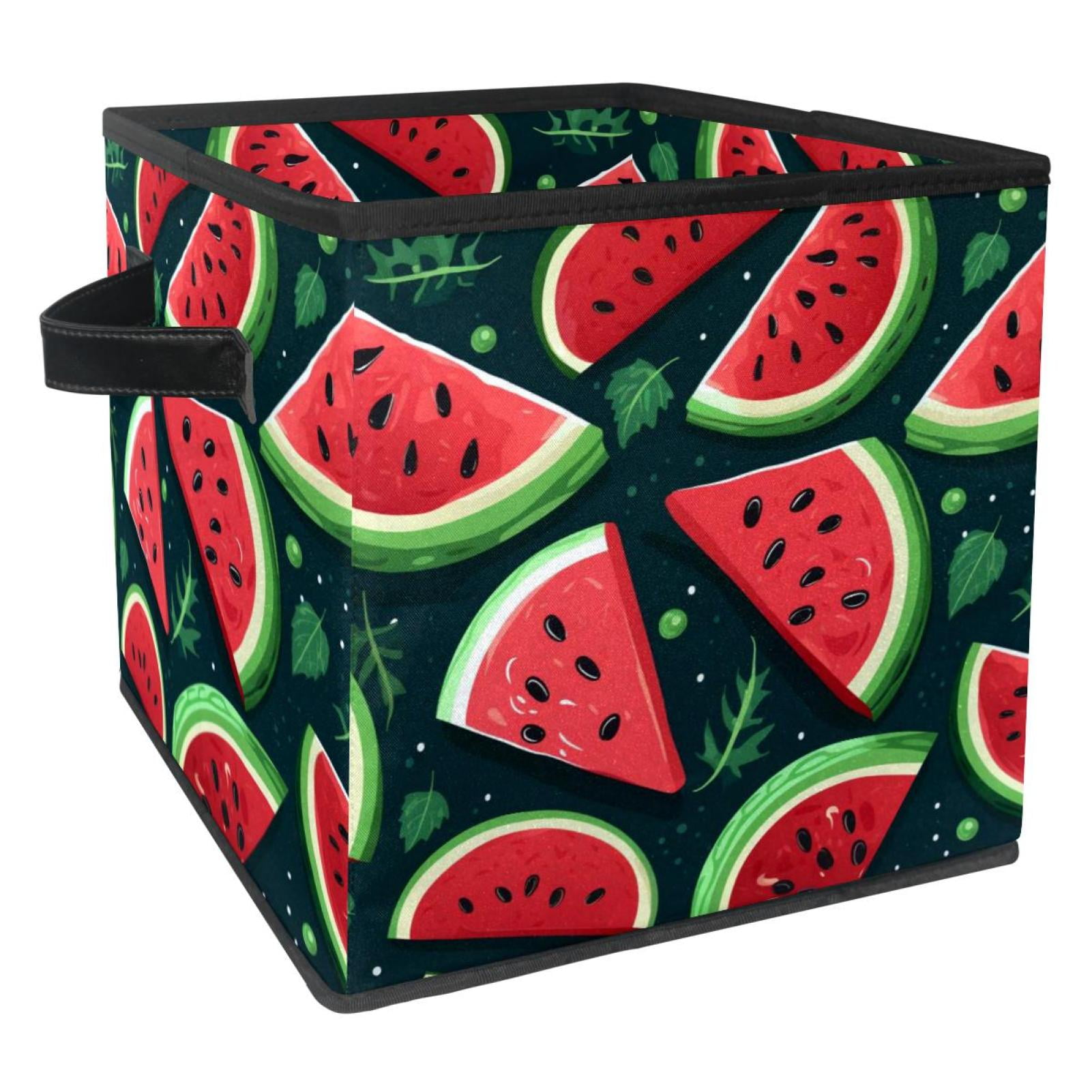 Watermelon Foldable Toy Box Organizer Bins Storage Cubes with Handle ...