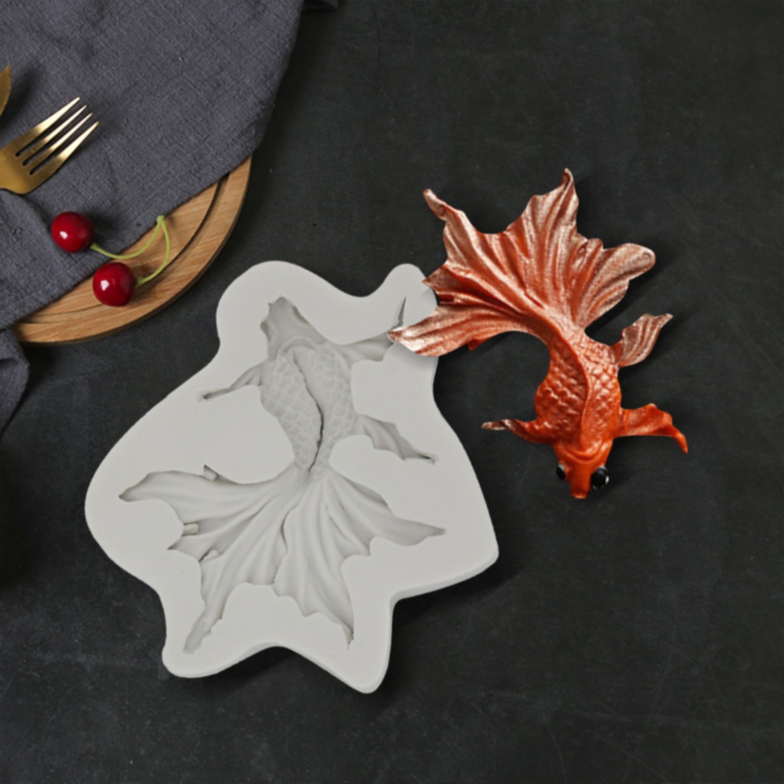 Watermelon Fruit Cake Mold Goldfish Silicone Fondant Molds Cake Candy ...