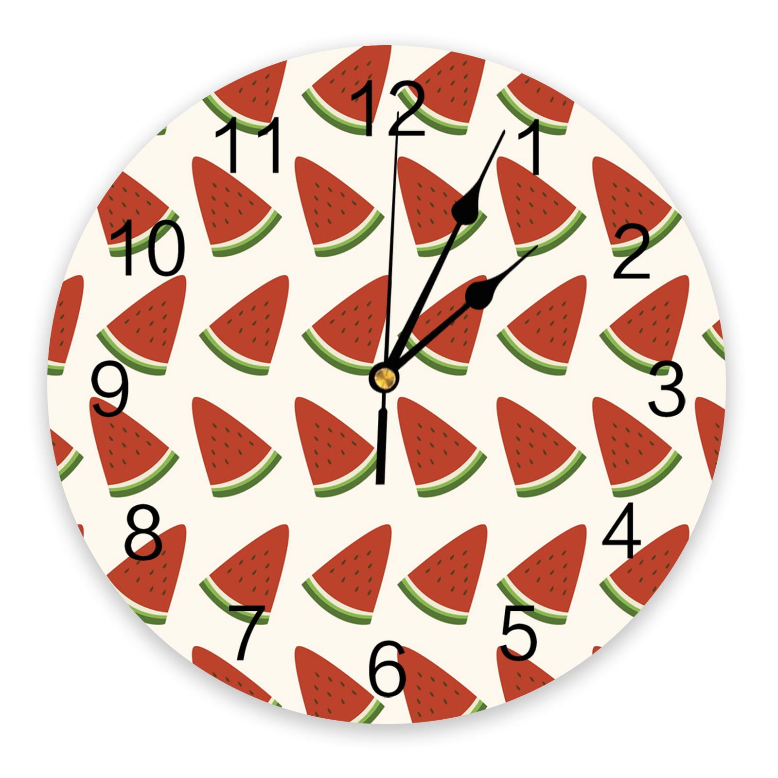Watermelon Fruit Cartoon Clocks Silent Home Cafe Office Wall Decor ...