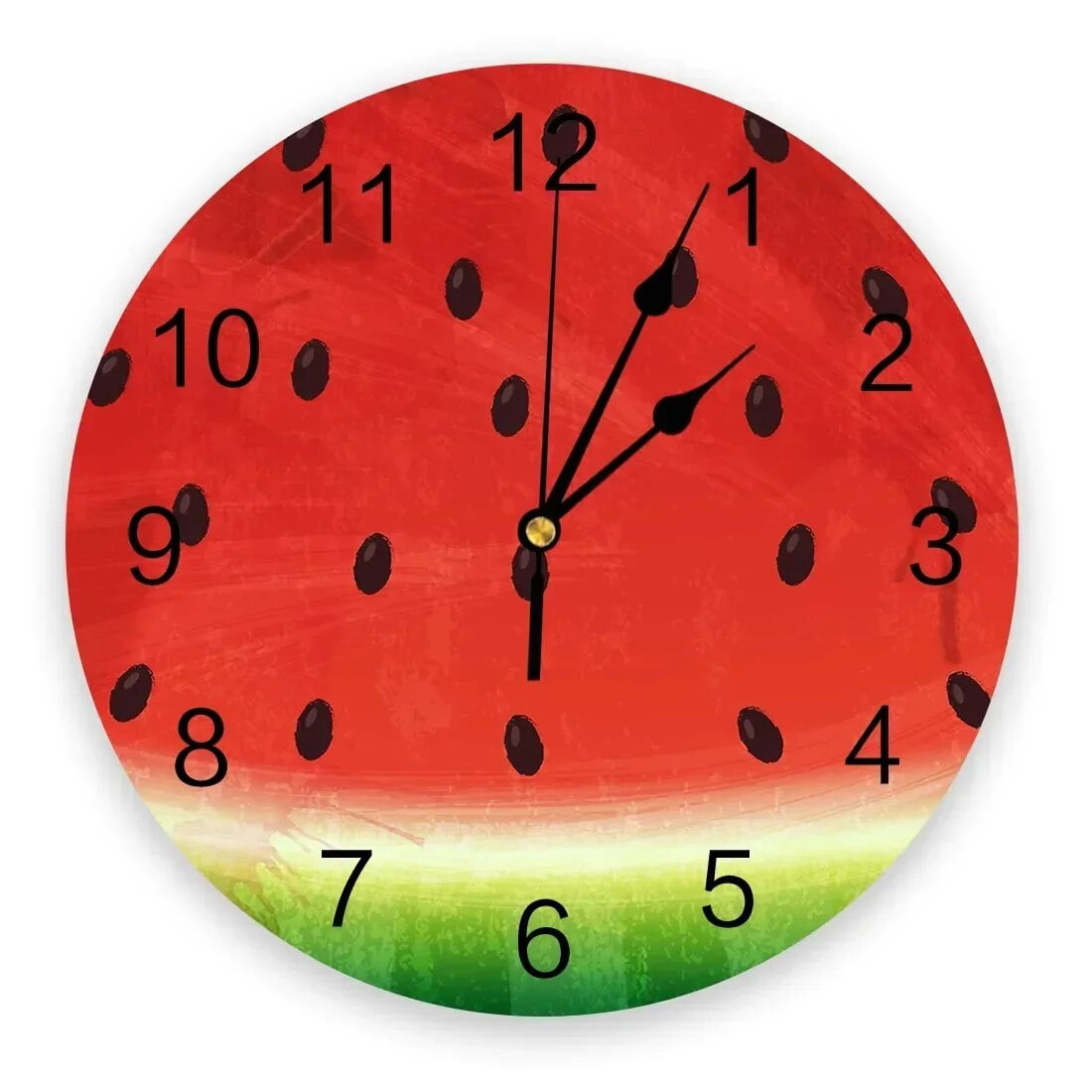 Watermelon Fruit Cartoon Wall Clocks Silent Home Cafe Office Wall Decor ...
