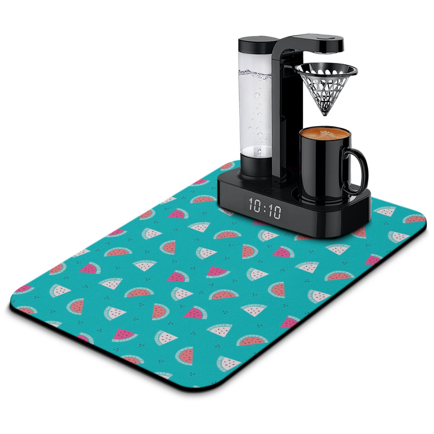 Watermelon Fruit Coffee Bar Mat 4-Layer Construction for Coffee and ...