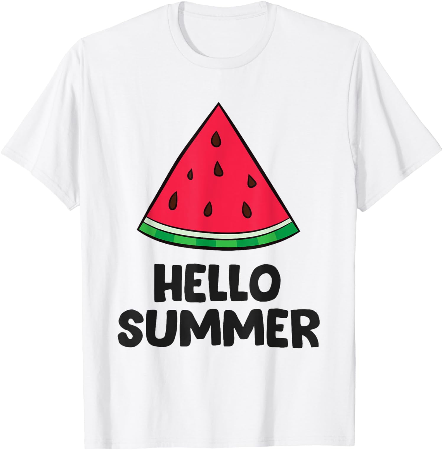 Watermelon Fruit Hello Summer Love Watermelons T-Shirt - Walmart.com