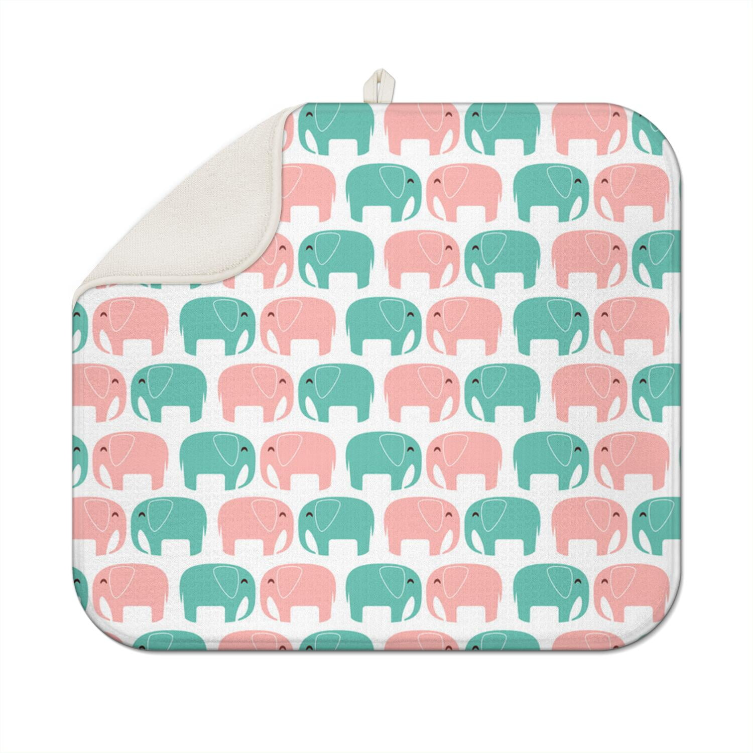 Watermelon Fruit Print Kitchen Drying Mat Space-Saving Foldable Mat ...