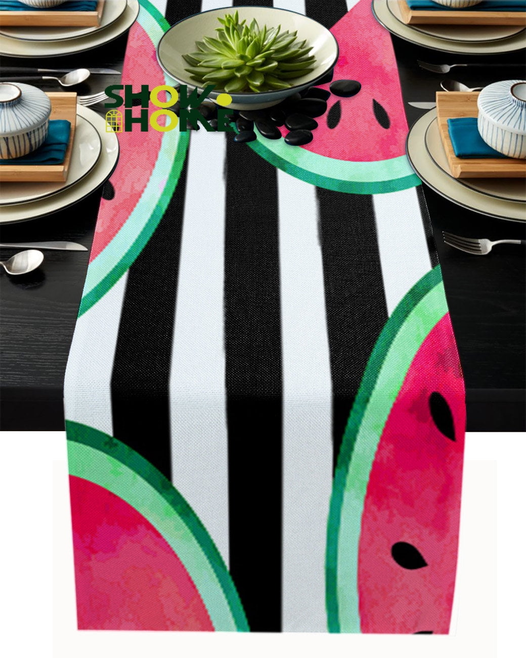 Watermelon Fruits Modern Table Runner Holiday Party ration Wedding ...